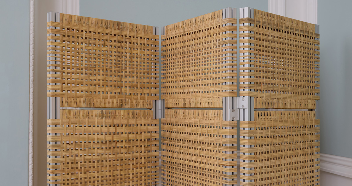 Anodised Wicker Screen & Floor Lamp - Tino Seubert