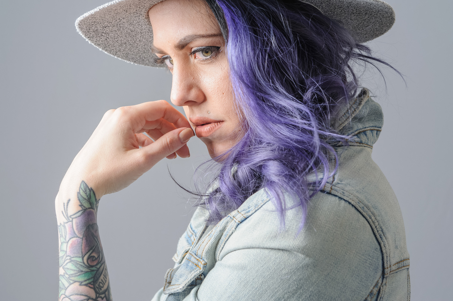 Gemma Styles Purple Hair