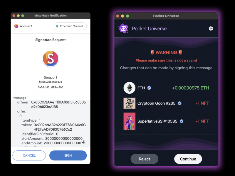 Breaking Down Pocket Universe — One-Click Automated NFT Scam Prevention ...