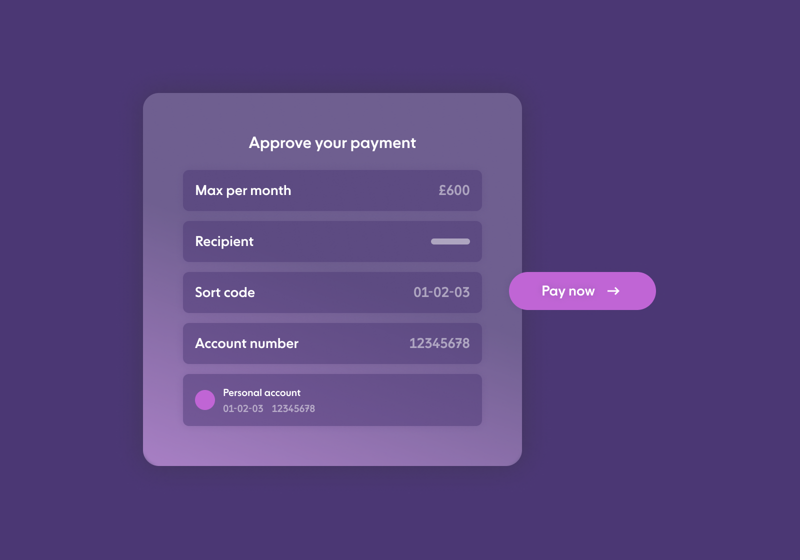 Product Information | Variable Recurring Payments Factsheet
