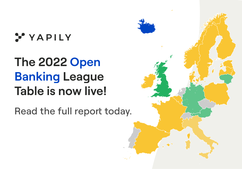 2022 European Open Banking League Table | Yapily