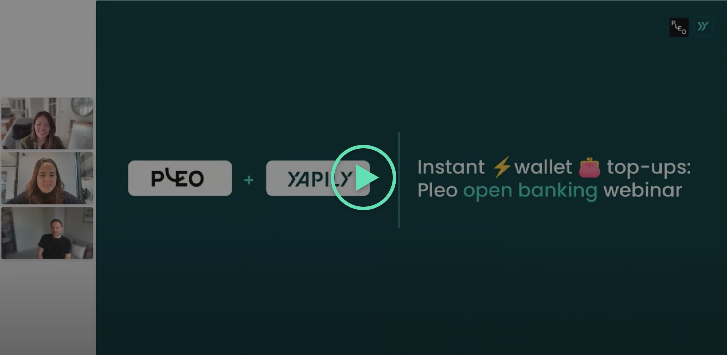 On-Demand Webinar | Instant ⚡wallet 👛 top-ups: Pleo open banking webinar