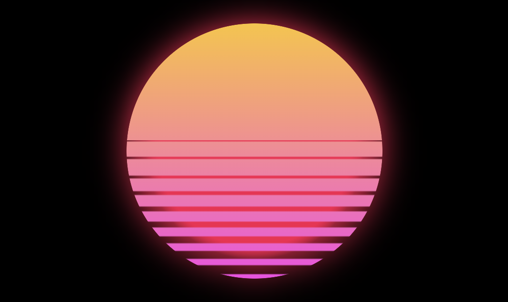 A retrowave sunset in CSS : inspirations : fabrizio.dev A retrowave sunset in CSS : inspirations : fabrizio.dev