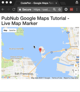 Markers JS Geolocation Tracking With Google Maps PubNub