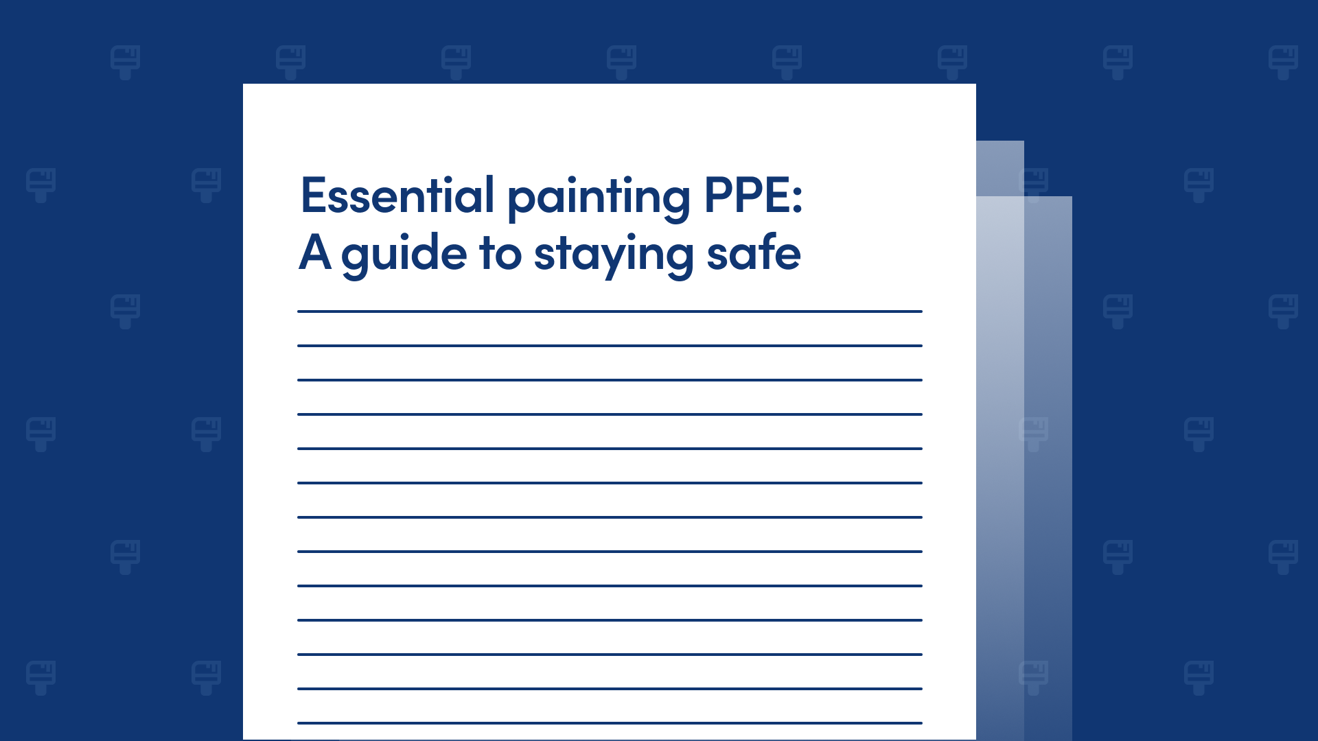 Essential Painting PPE: A Guide to Staying Safe