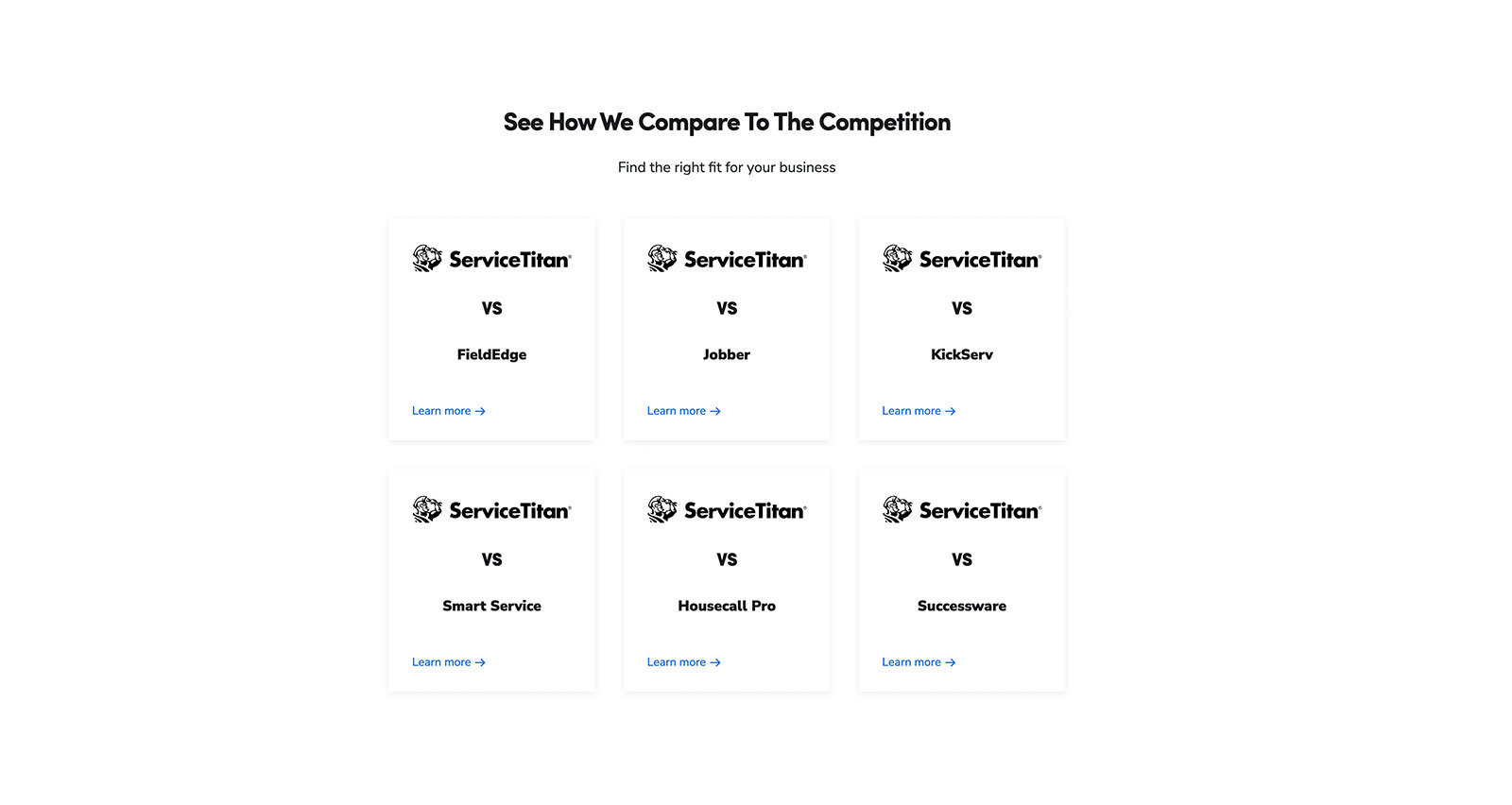 Comparison Cards