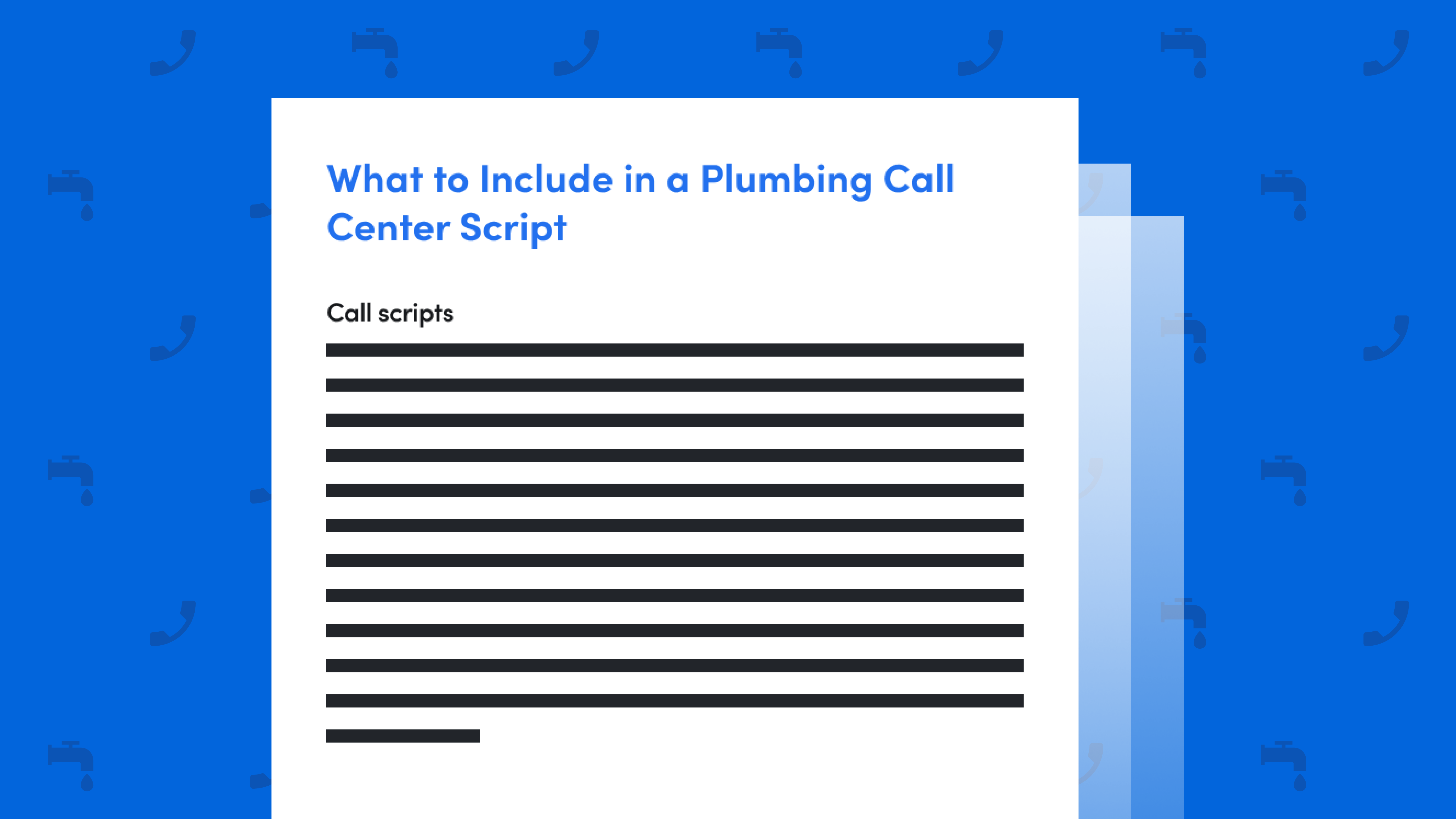 What to Include in a Plumbing Call Center Script (with Examples)