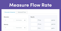 Flow Rate Calculator Calculate Volumetric Flow Rate