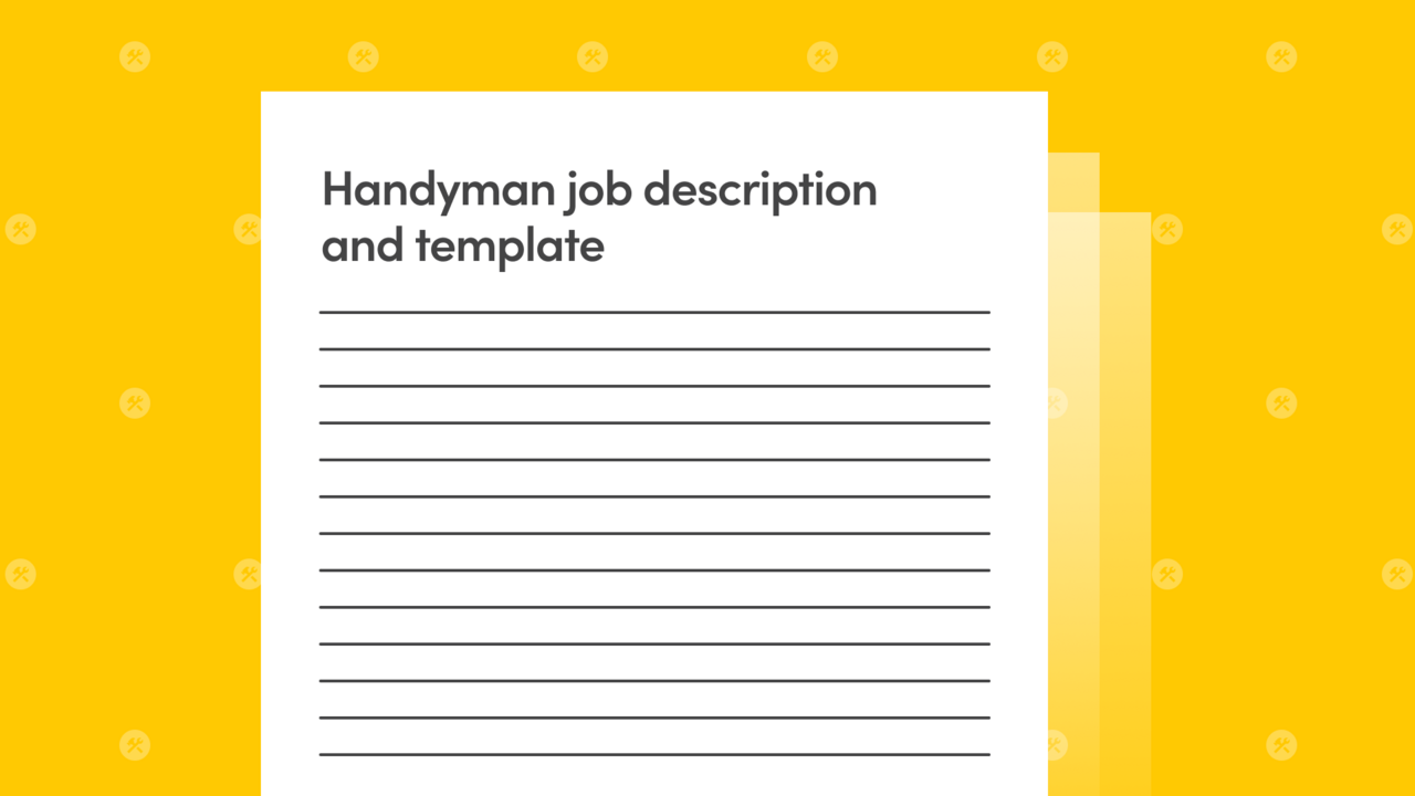 Handyman Job Description and Template