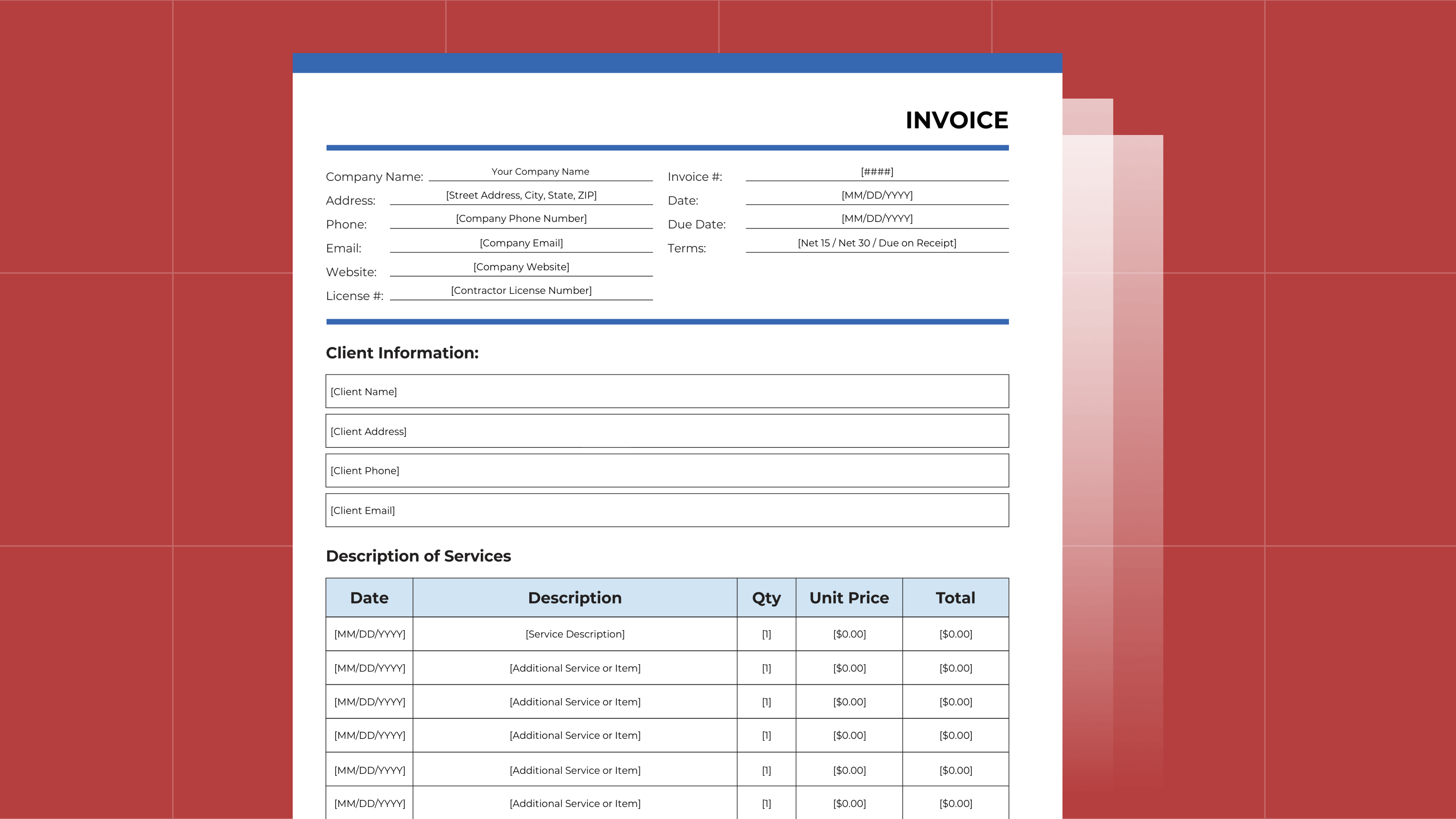Roofing Invoice Template: Free PDF Download