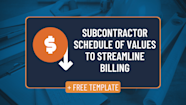 Subcontractor Schedule Of Values Template Free Download