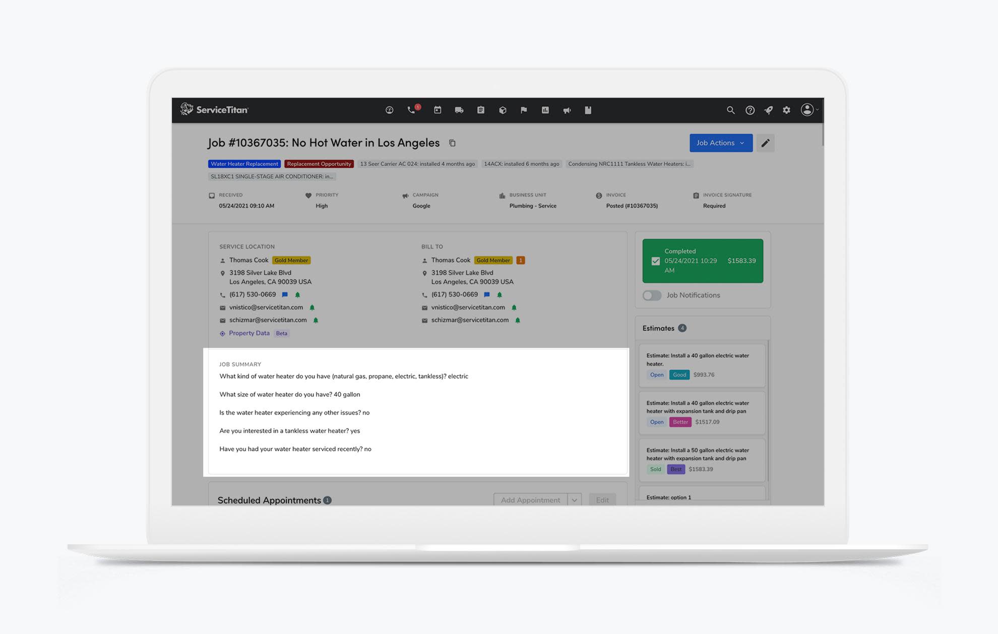 Free Plumbing Work Order Template | Streamline Work Orders