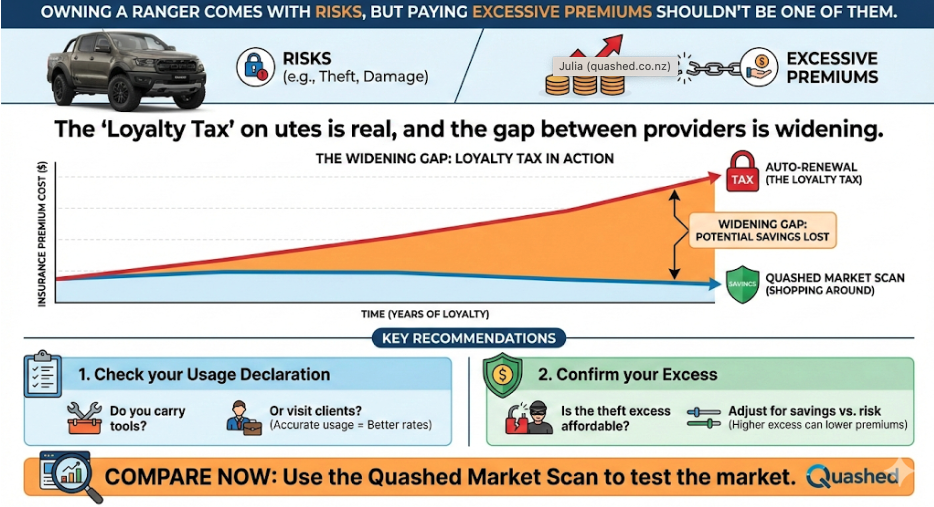 Quashed | Ford Ranger Insurance NZ: Beating the 2026 'Ranger Premium ...