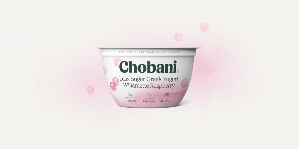 Less Sugar Greek Yogurt | Willamette Raspberry Cup | Chobani®