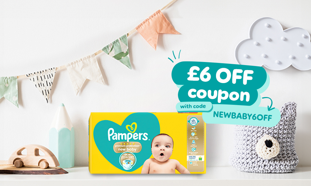 GET 6 OFF Pampers Premium Protection New Baby Pampers UK
