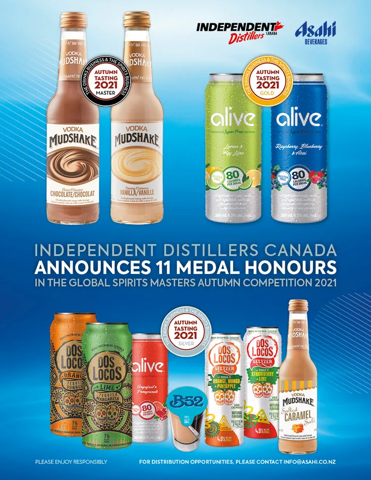 Independent Distillers Canada ‘shakes’ up global spirit awards - Asahi ...