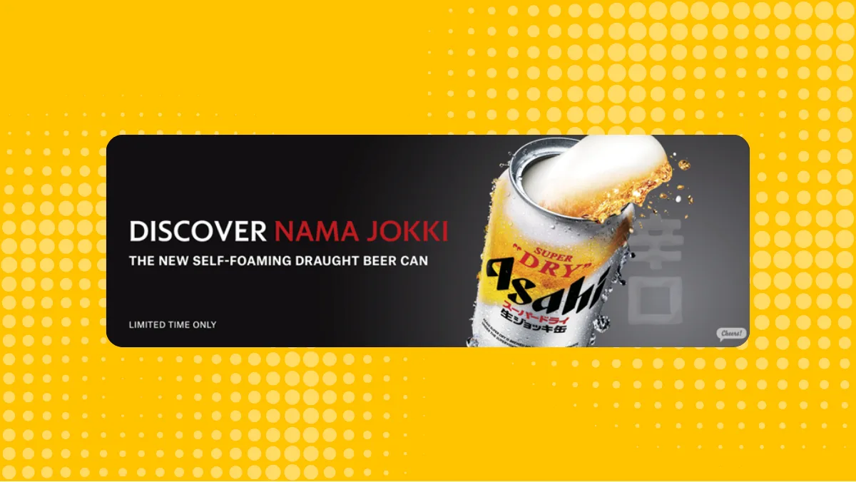 Nama Jokki, the new self-foaming draught beer can - Asahi Beverages