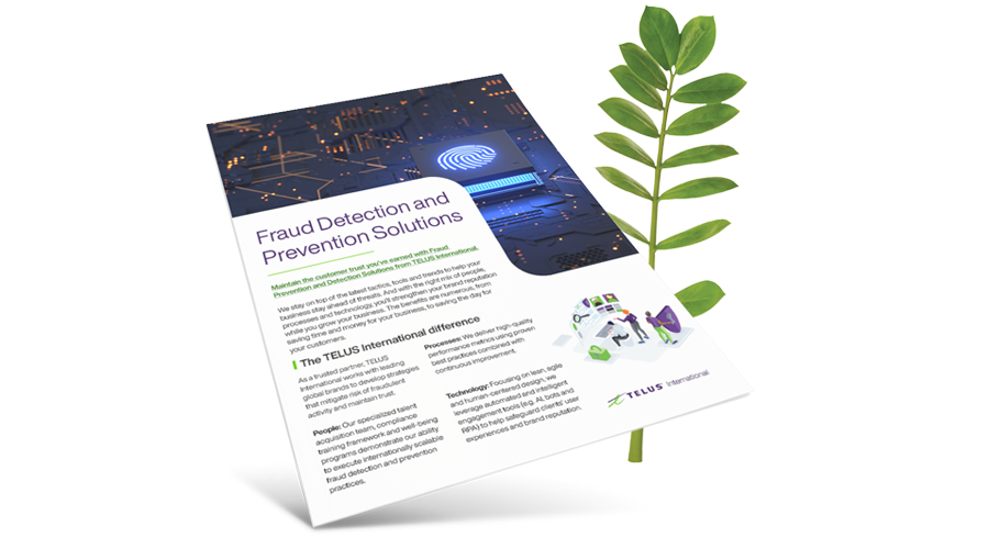 Fraud Detection and Prevention Solutions | TELUS Digital