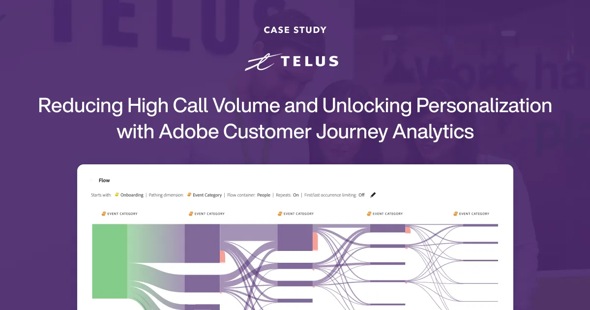 Reducing high call volume | Adobe Customer Journey Analytics | TELUS Digital