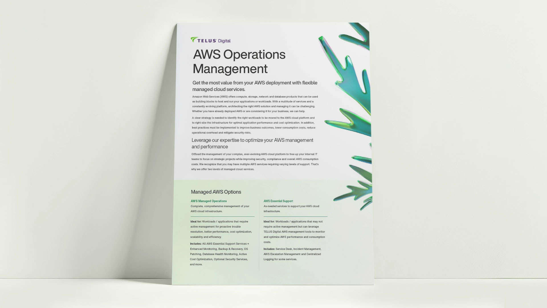 AWS Operations Management Brochure | TELUS Digital