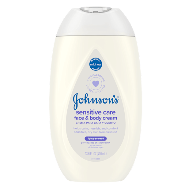 Johnson's Sensitive Care Face & Body Baby Cream | Johnson's® Baby