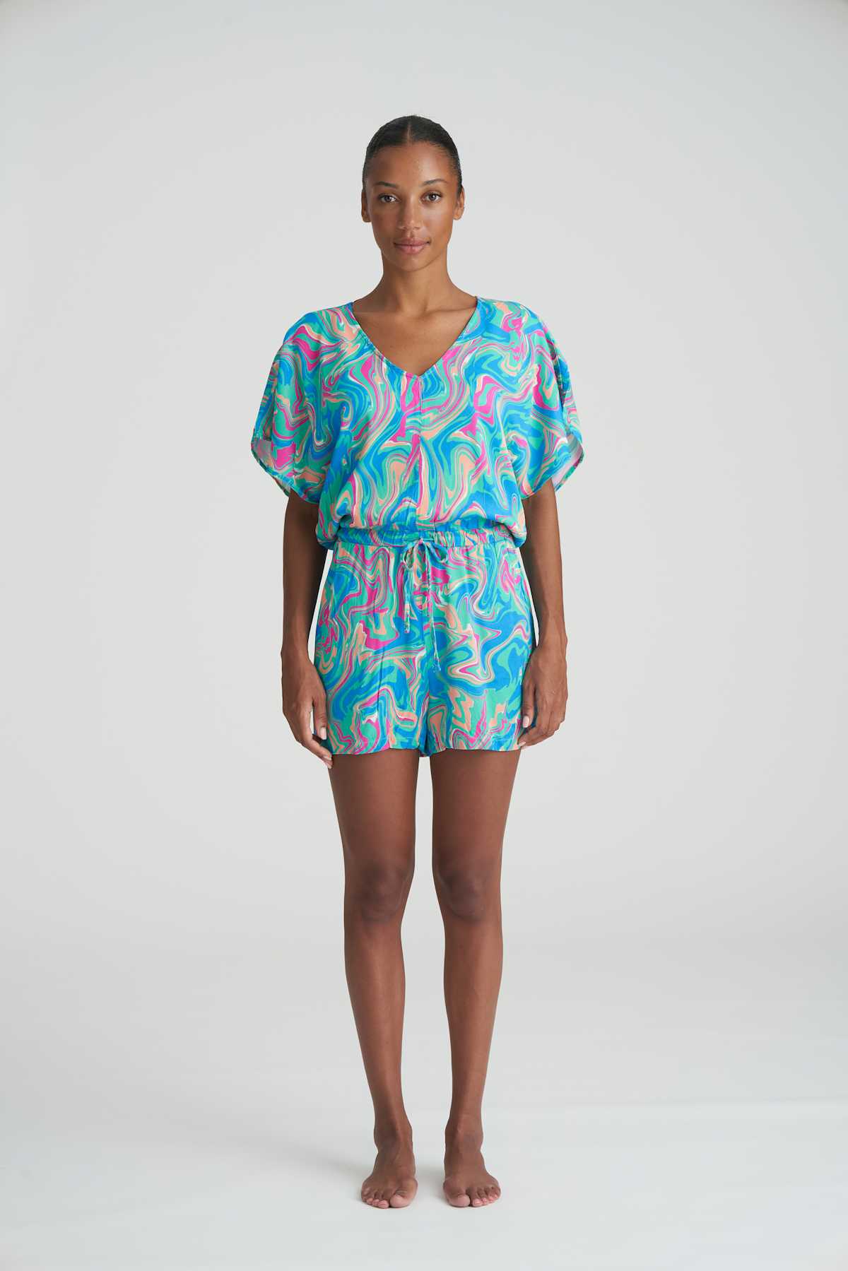Marie Jo Swim ARUBANI Ocean Swirl swimwear jumpsuit | Marie Jo United ...