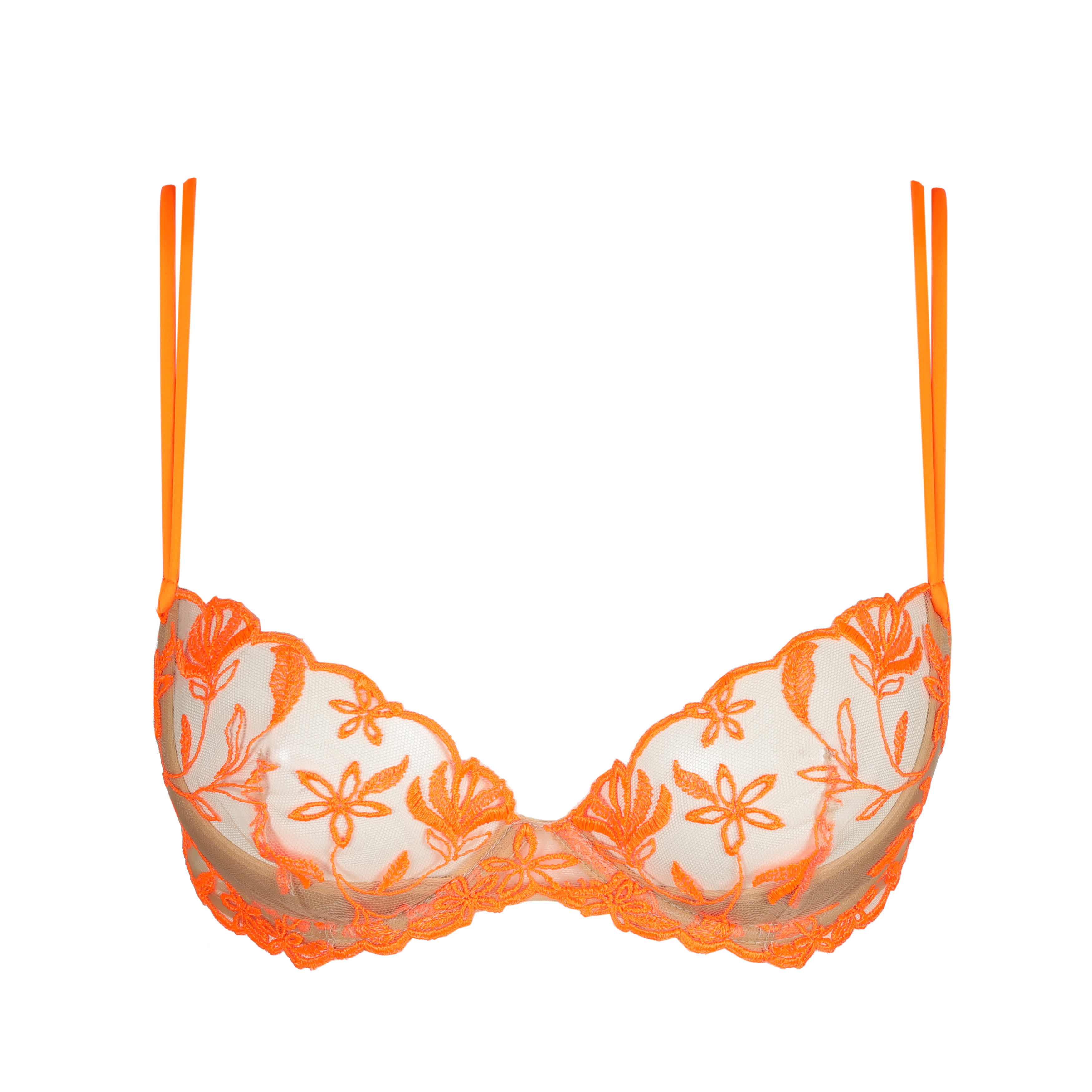 Sarda SHAY Orange Shock push-up bra | SARDA Canada