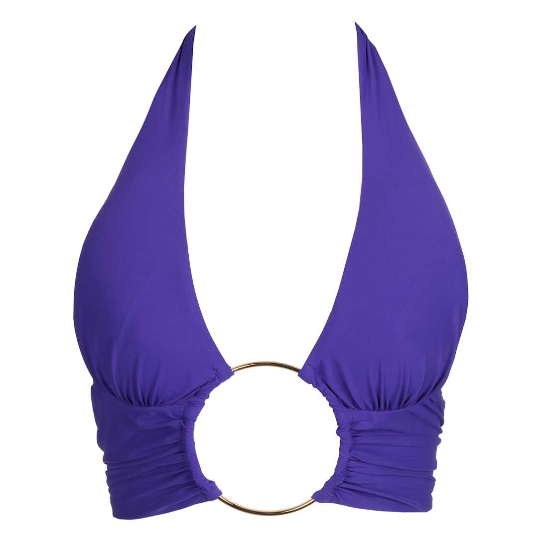 Sarda Swim LITA deep purple triangle bikini top | SARDA Canada