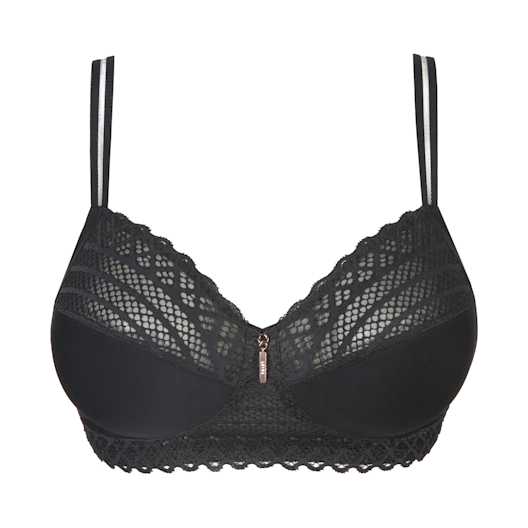 Primadonna Twist EAST END charcoal full cup bra wireless | Rigby ...