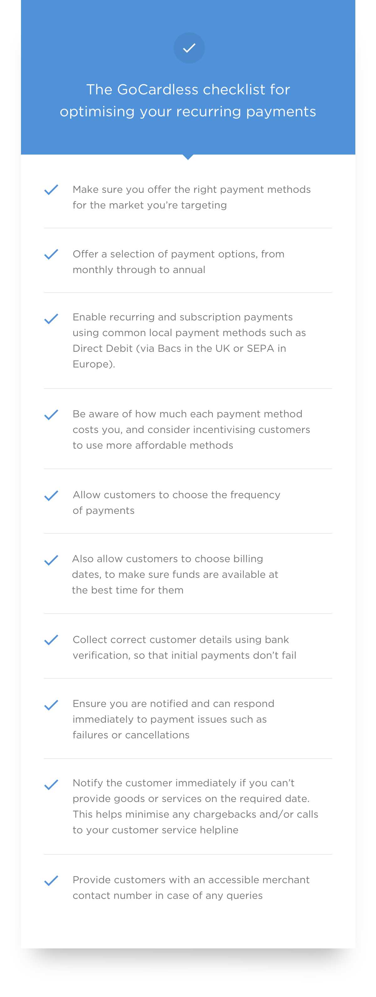 Best practices for taking recurring payments | GoCardless | GoCardless