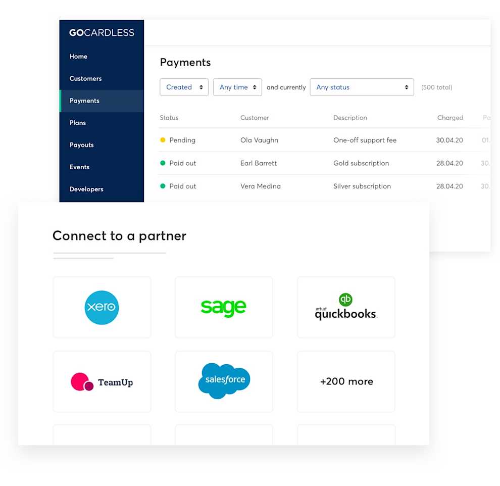 Keep track of payments | GoCardless