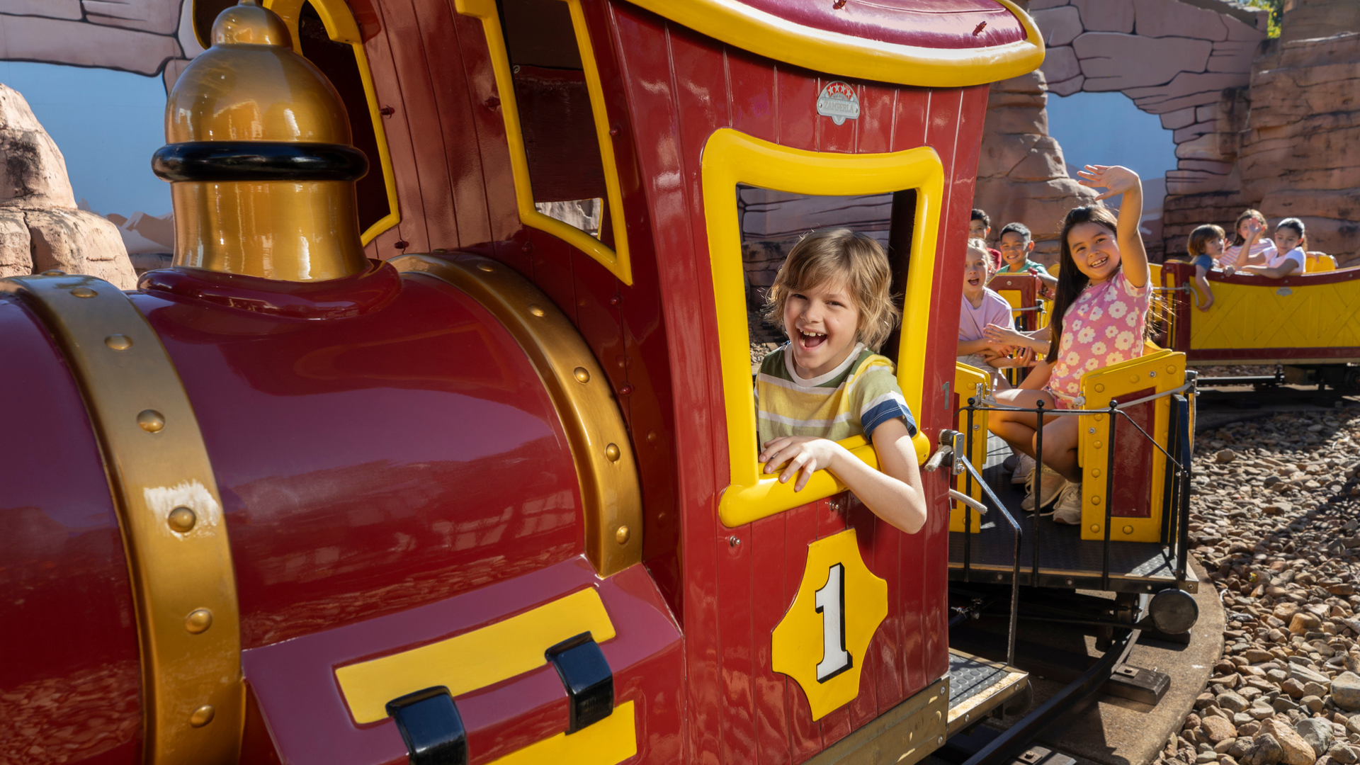 Yosemite Sam Railroad Kids Ride at Warner Bros. Movie World