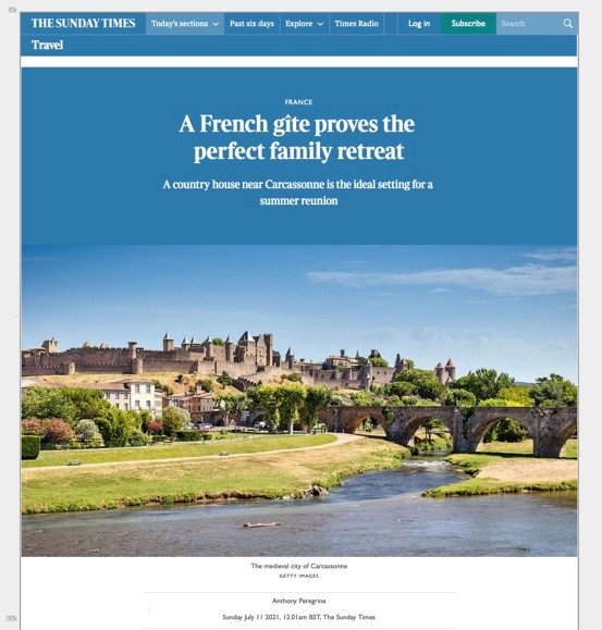 Pure France in The Sunday Times