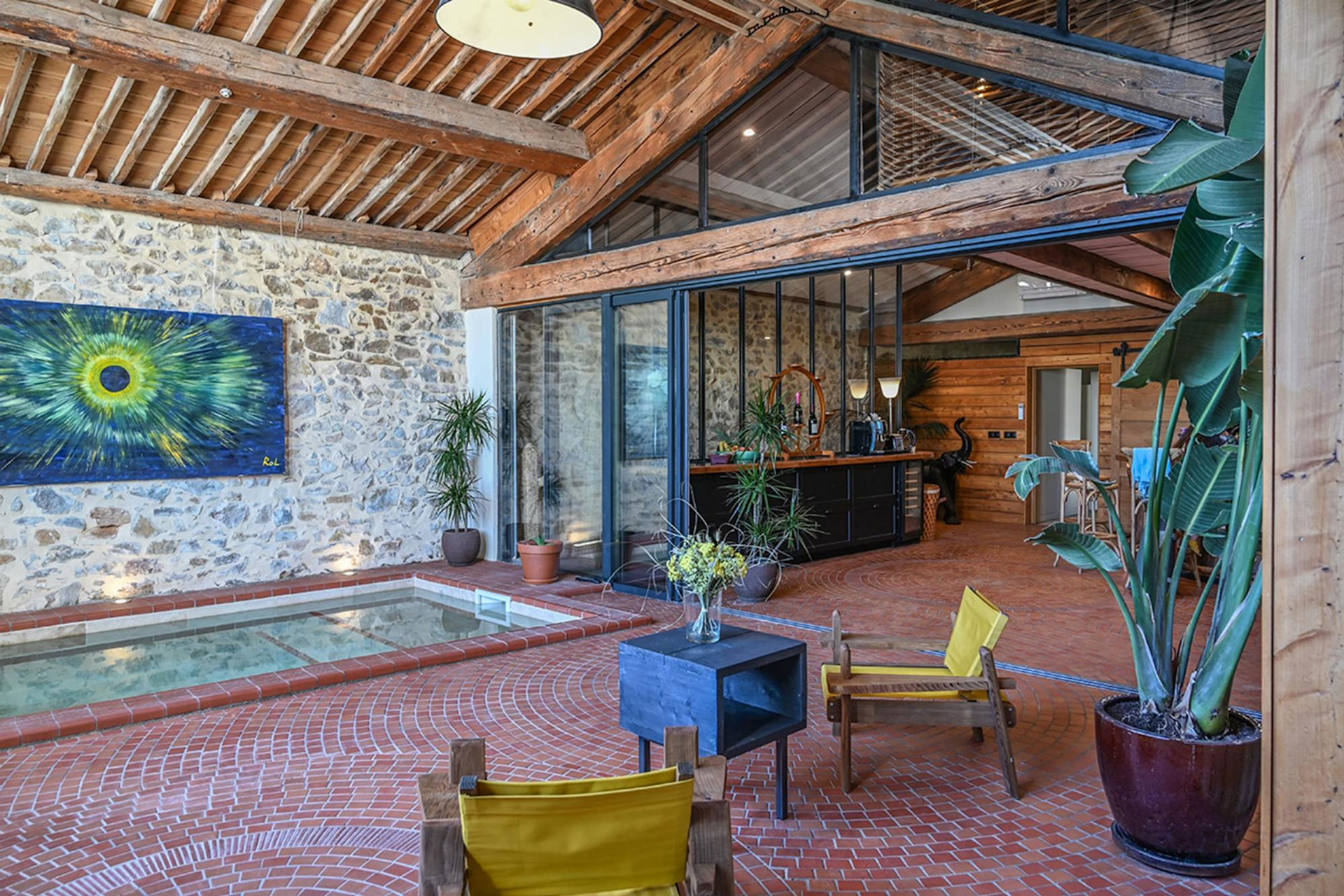 Holiday rental in the Aude, architect's loft
