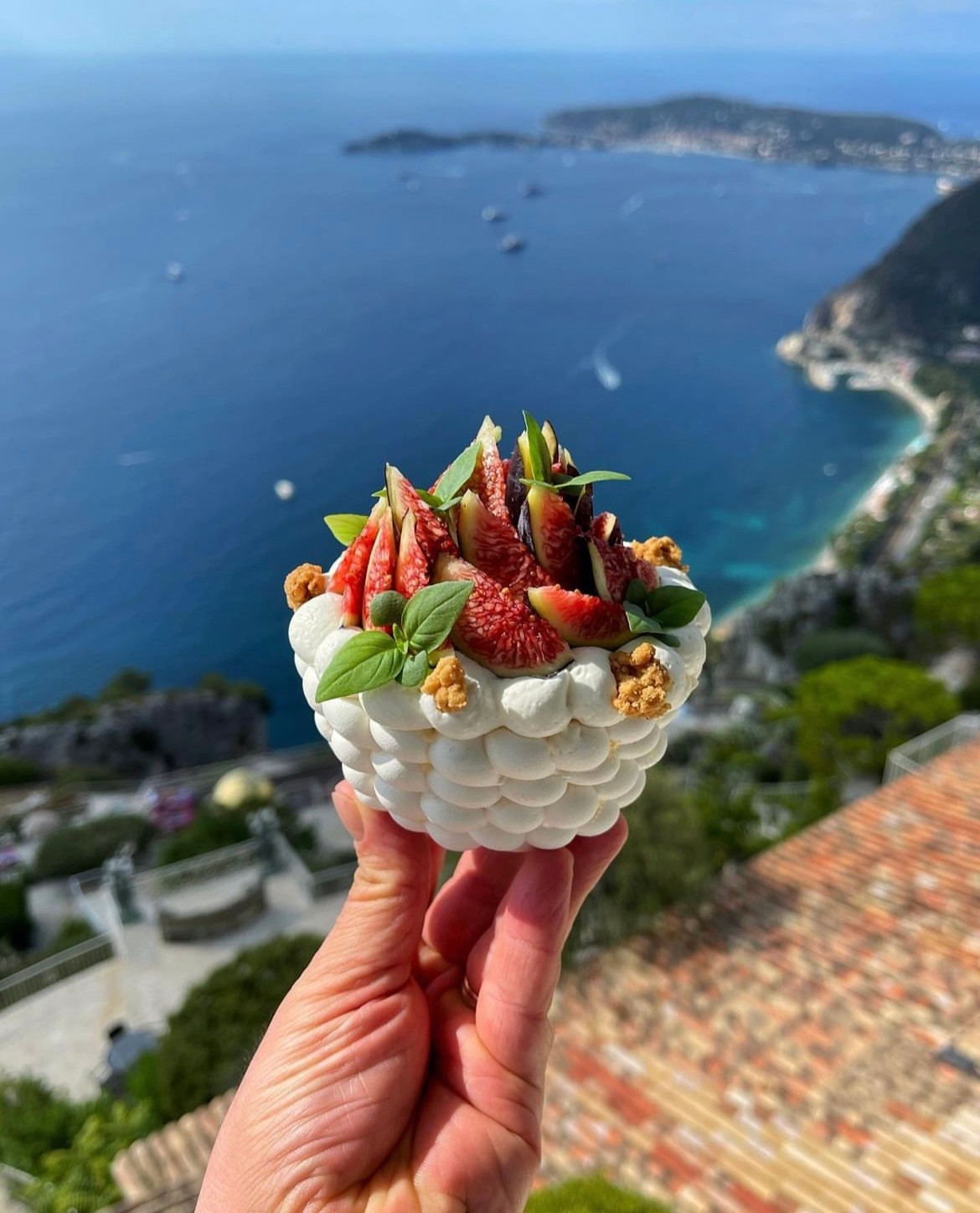 Julien Dugourd, pastry chef at the Chèvre d'Or in Eze