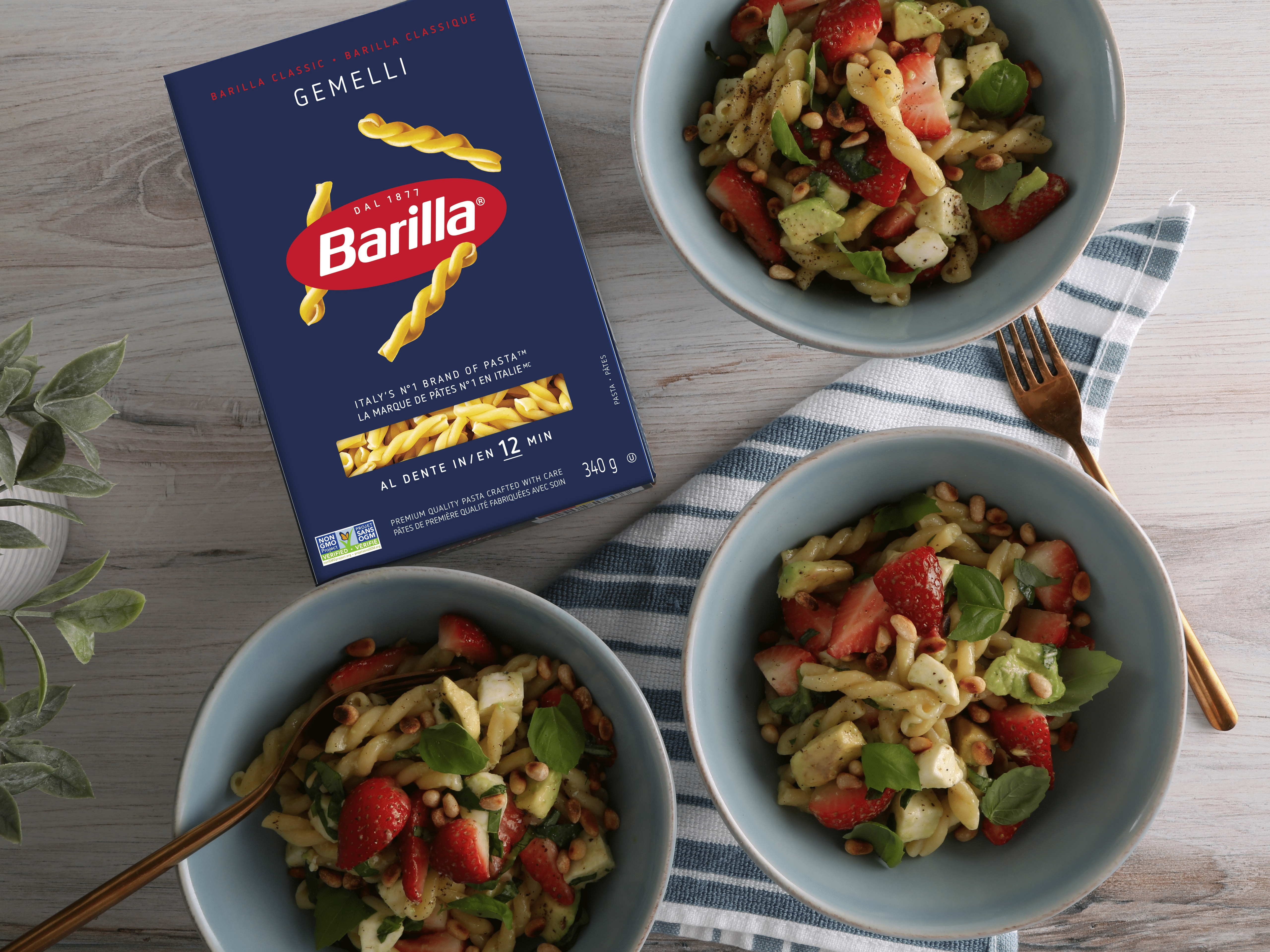 Salade de Pâtes Gemelli Barilla Fraise et Avocat | Barilla Canada | Barilla