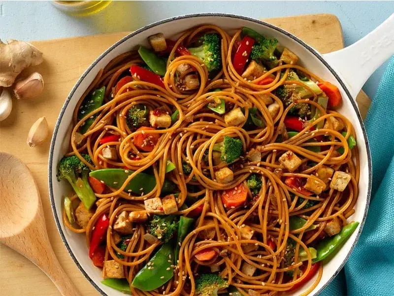 Chickpea Spaghetti Pasta Stir Fry Recipe | Barilla