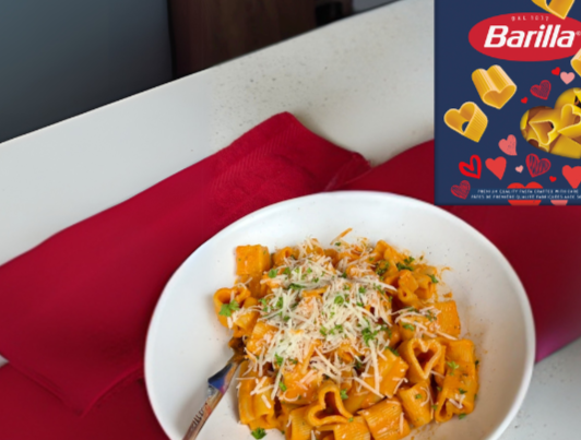 Heart Shaped Love Pasta with Rosé Sauce Recipe | Barilla Canada | Barilla