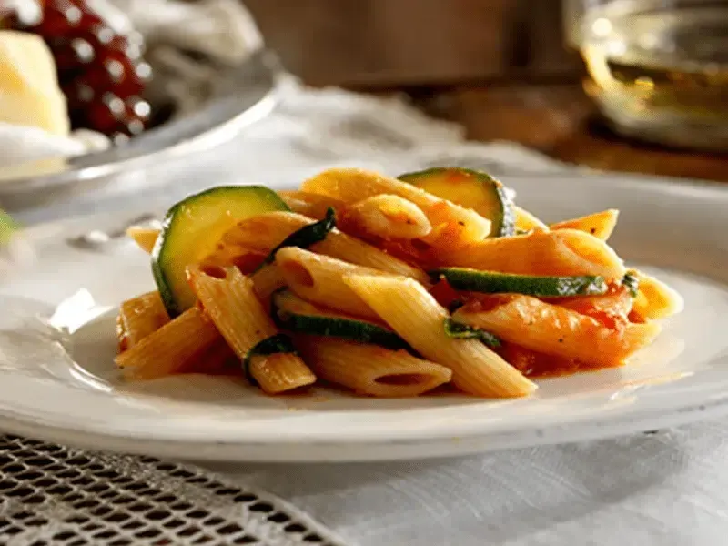 Tomato Basil Penne with Zucchini & Garlic Recipe | Barilla