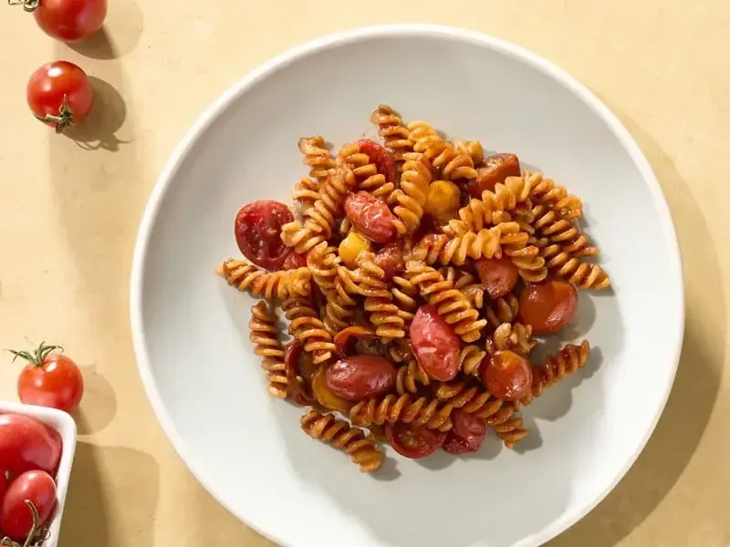 Red Lentil Rotini Pasta Recipe with Harissa & Cherry Tomatoes | Barilla
