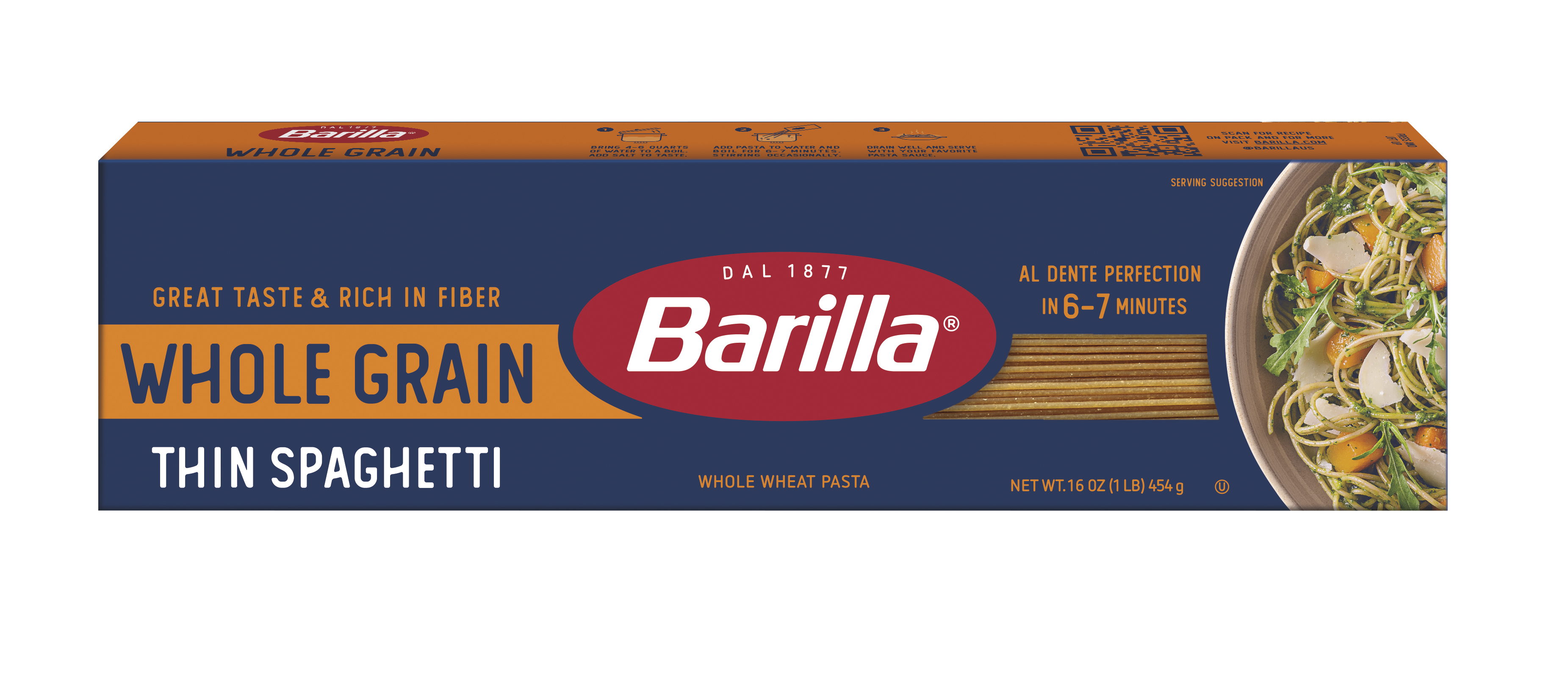 Whole Grain Thin Spaghetti Pasta | Barilla