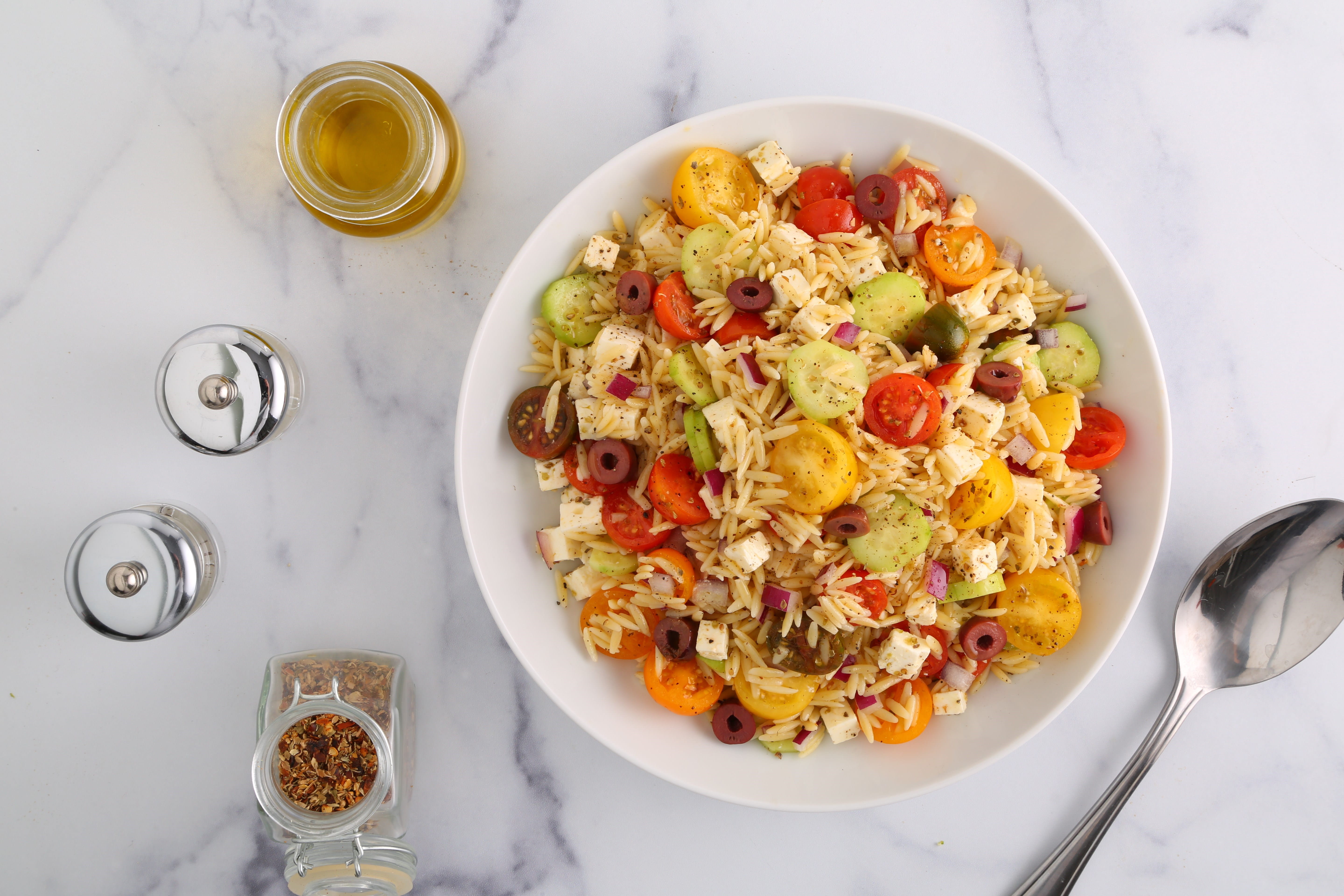 Salade de pâtes orzo Barilla à la grecque facile | Barilla Canada | Barilla