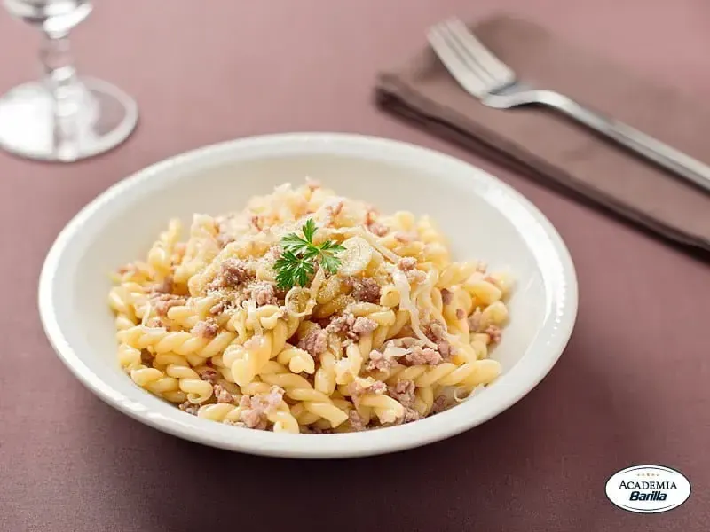 Gemelli with Italian Sausage and Leeks Recipe | Barilla