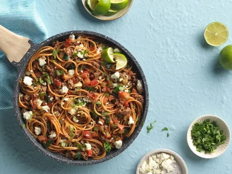 Red Lentil Spaghetti recipe with Chipotle & Poblano Peppers | Barilla