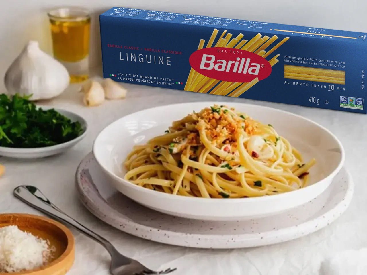 Pâtes fettuccine Barilla à la saucisse italienne dans une sauce ...