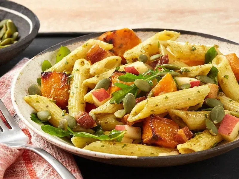 Harvest Apple Arugula Penne Pasta Recipe | Barilla