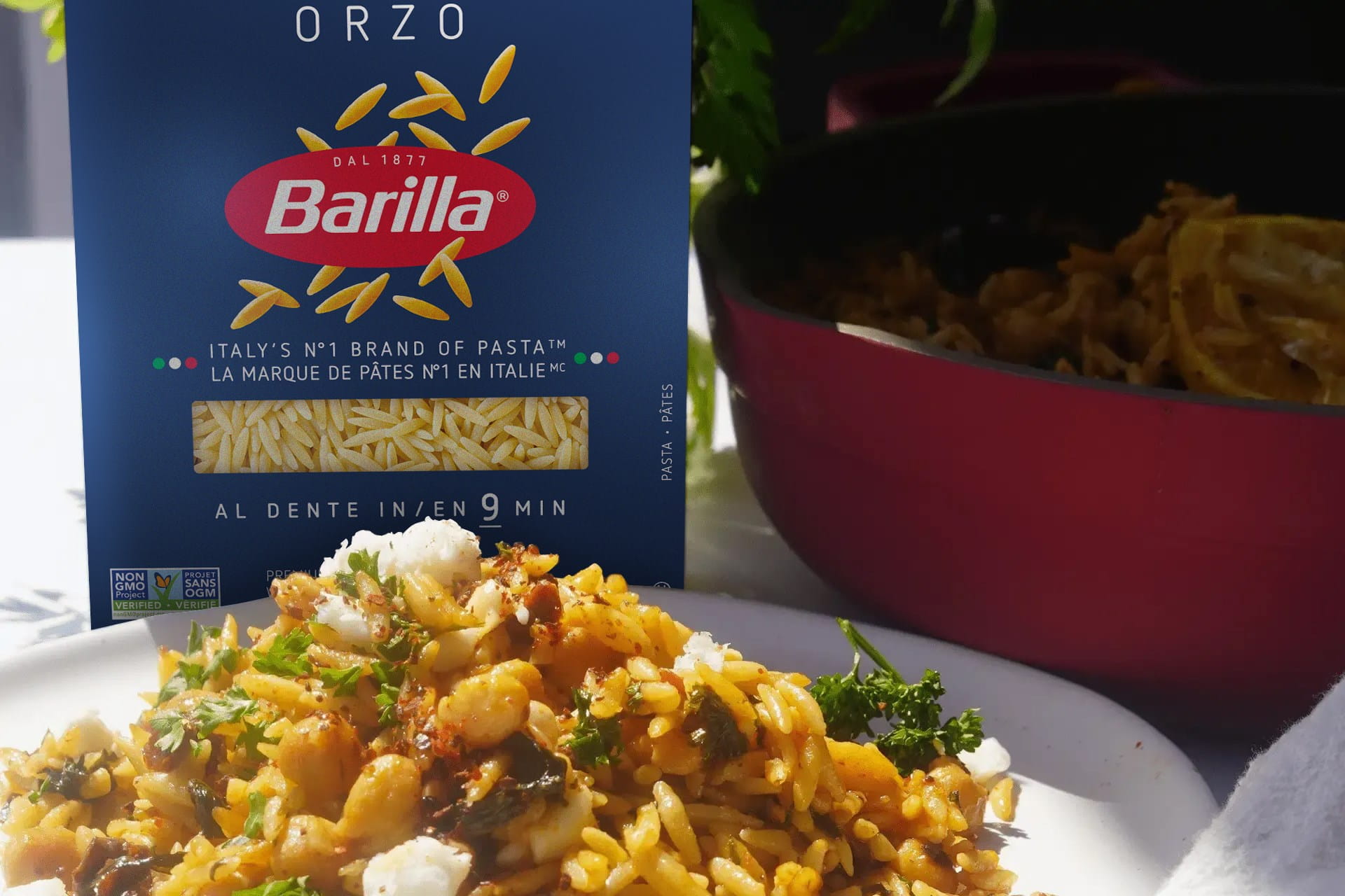One-Skillet Mediterranean Orzo Pasta Recipe | Barilla Canada | Barilla