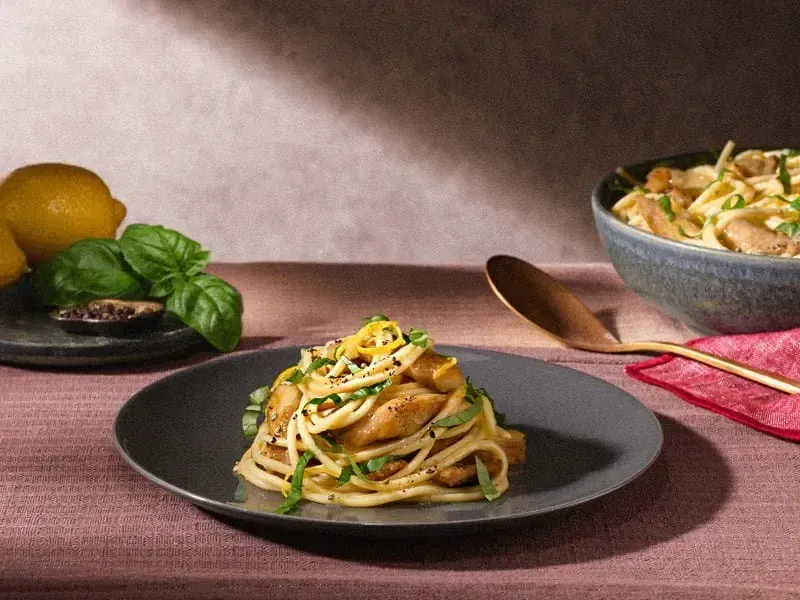 Al Bronzo® Lemon Spaghetti Recipe Chicken, Ginger, Basil & Cheese | Barilla