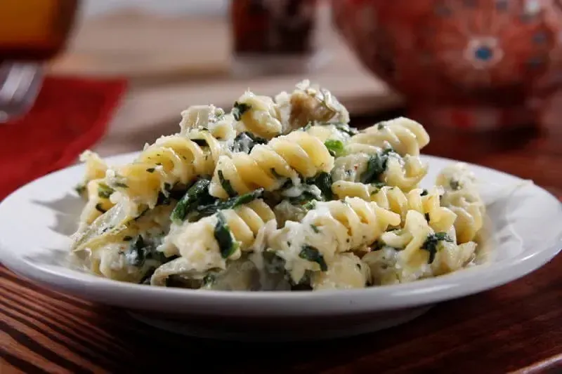 Baked Rotini with Creamy Spinach & Artichoke Sauce | Barilla