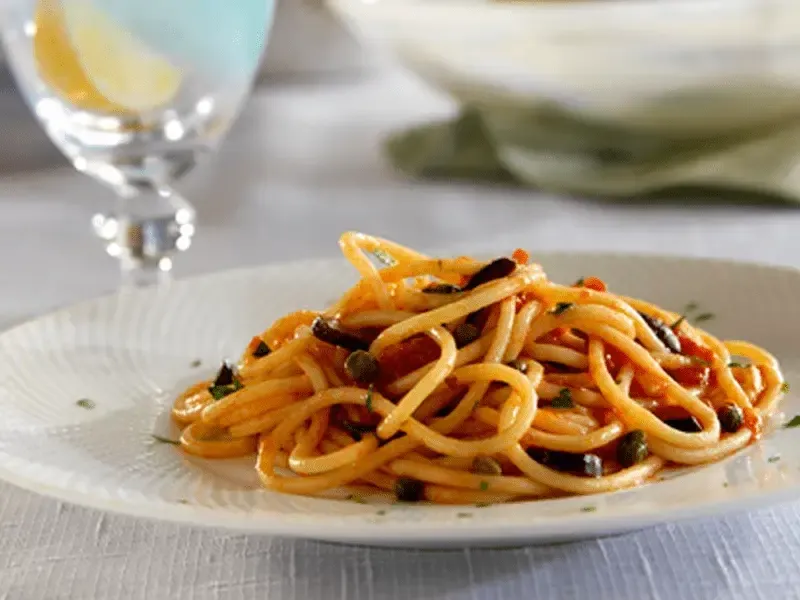 Thick Spaghetti alla Puttanesca Recipe | Barilla